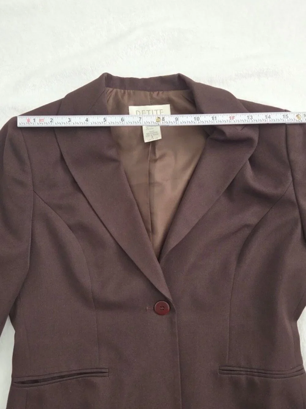 Vintage | Jackets & Coats | Vtg Brown Wool Blazer Sz 6 Old Money Petite ...